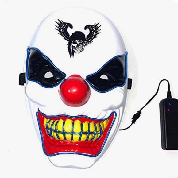 Accessories | Led Light Up Scary Clown Mask3 Settings | Poshmark